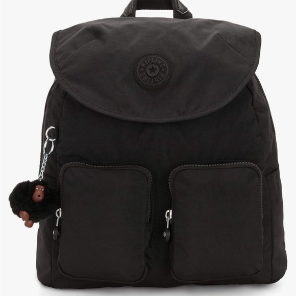 Kipling | Bags | Nwt Kipling Fiona Medium Backpack Black Tonal | Poshmark